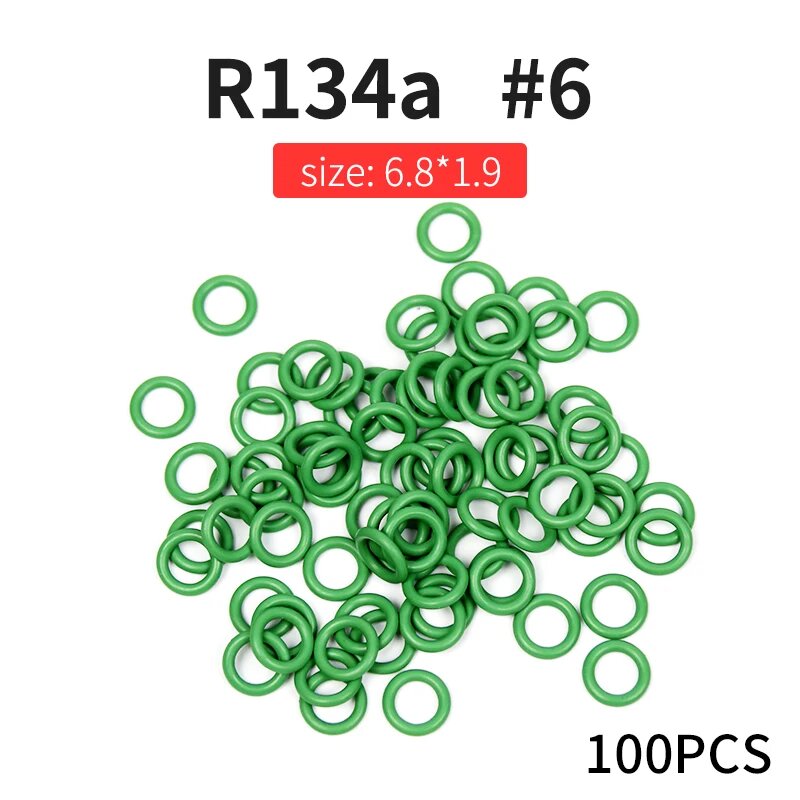 Уплотнительные кольца R134a #6 6.8x1.9mm, 100шт