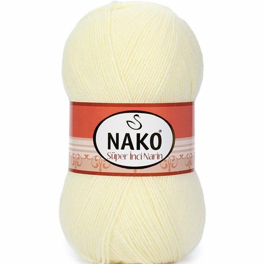 Пряжа Nako SUPER INCI NARIN 256 экрю (5 мотков)