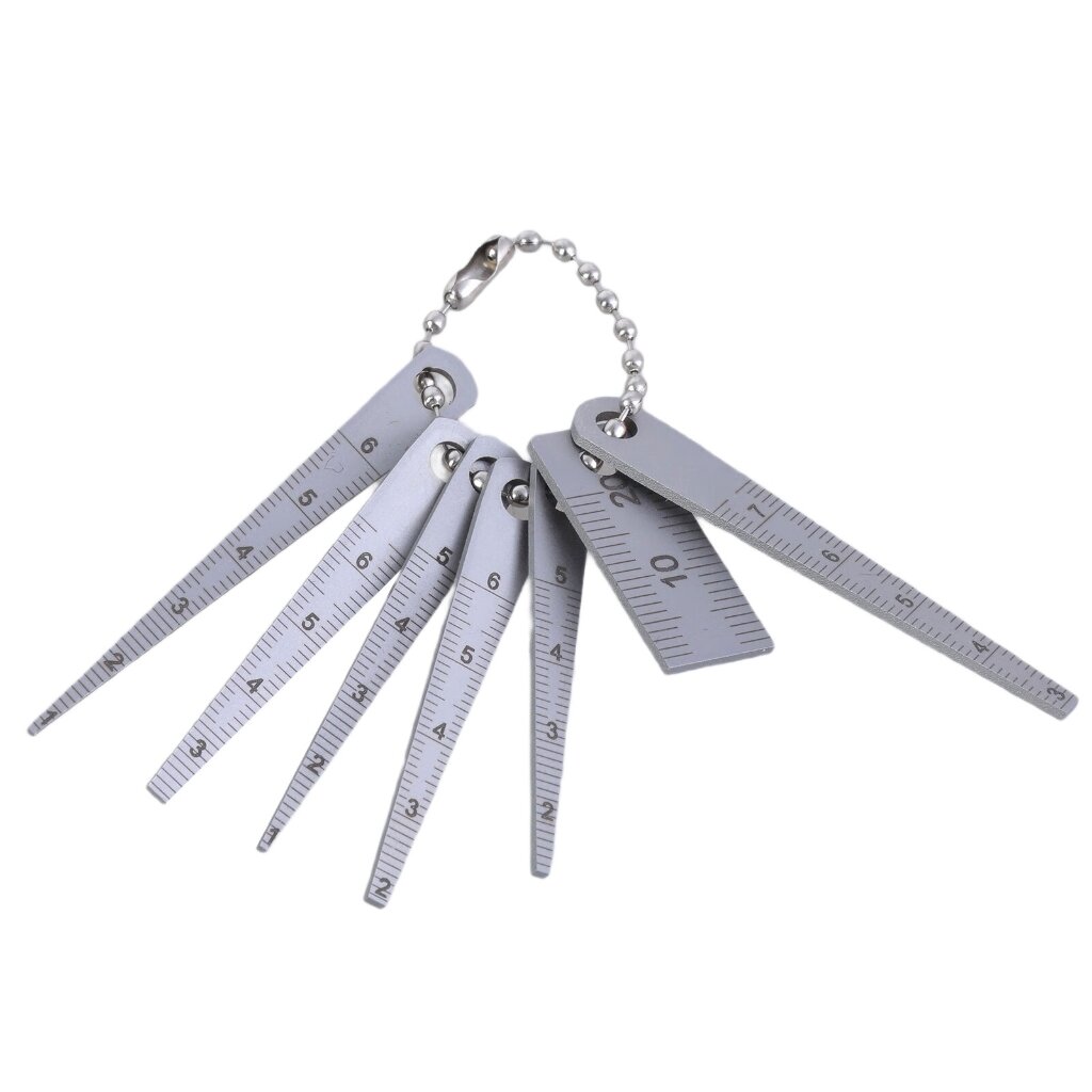 Набор Конических Линейок для Измерения Зазоров из Нержавеющей Стали 7шт для Инженерных проектов и Поделок своими руками