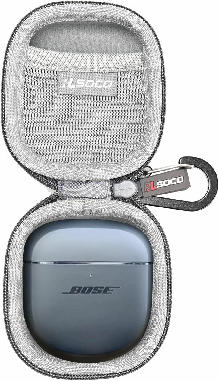 RLSOCO Жесткий чехол для беспроводных шумоподавляющих наушников Bose QuietComfort Ultra/QuietComfort Earbuds II