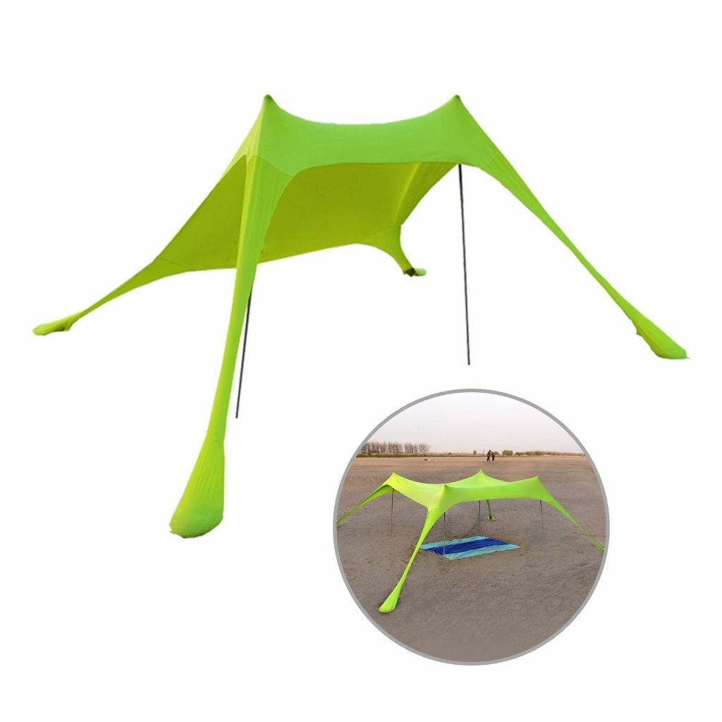 Пляжный навес от солнца, легко устанавливается для кемпинга и рыбалки, тент для палатки