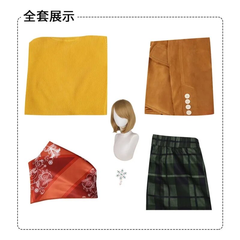 Эшли Грэм косплей костюм Зло 4 XXXL, suit wig