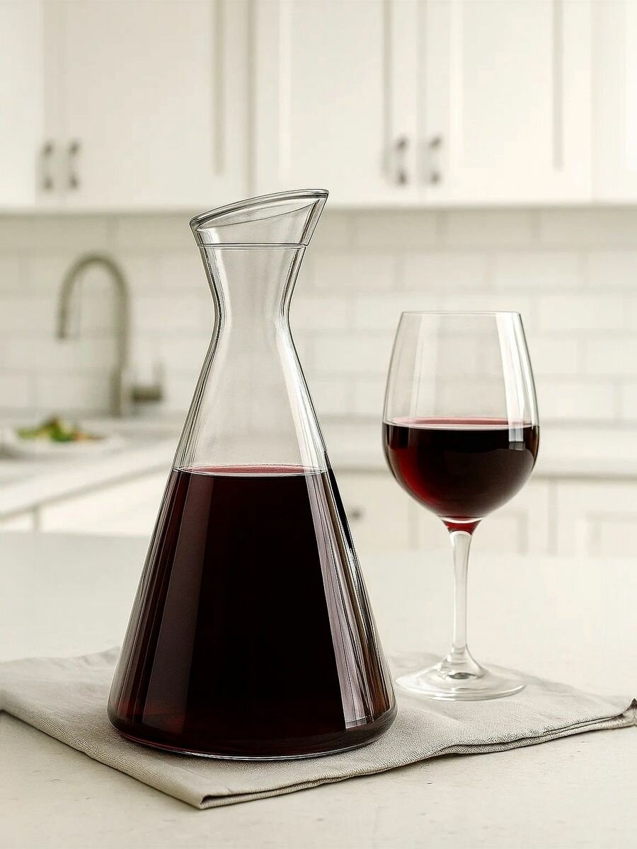 Кувшин, графин, караф для вина Stolzle 500 мл, стекло. Для воды, вина, сока, алкогольных напитков. Германия