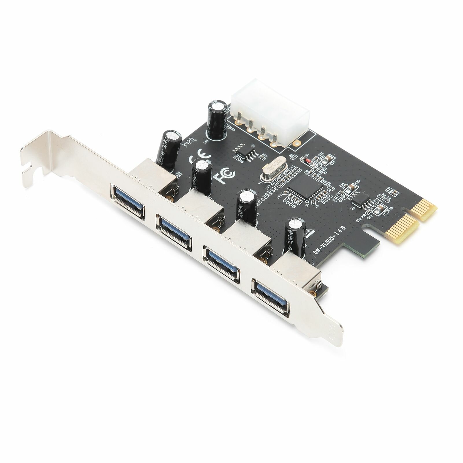 4-портовая карта USB 3.0 PCI Express USB 3.0 PCIe, преобразователь USB3.0, адаптер NEC