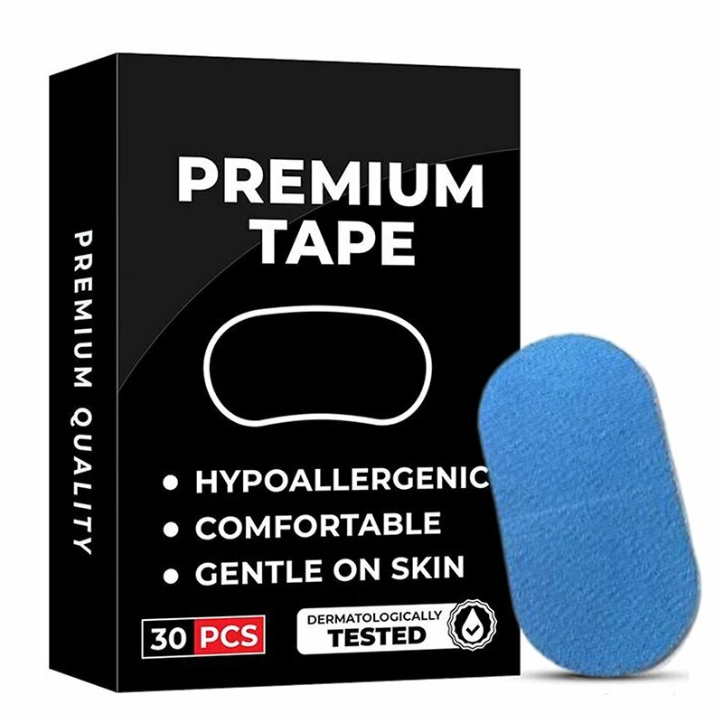 30 шт, лента для рта против храпа, лучшие дыхательные полоски для носа, медицинский класс, улучшенный сон, держите рот, близко, предотвращает храп