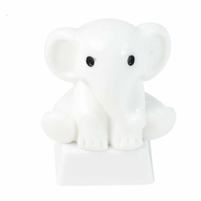 3D Слон Кейкап для ESC, Белый