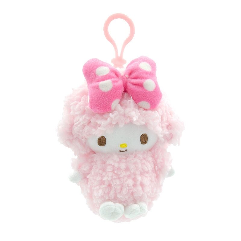 Sanrio Piano Ovchonok Plush Klyuchnitsa s Lentyoy - Molodyy Karikaturnyy Geroy, Ofitsialnyy Sanrio Produkt dlya Sumok