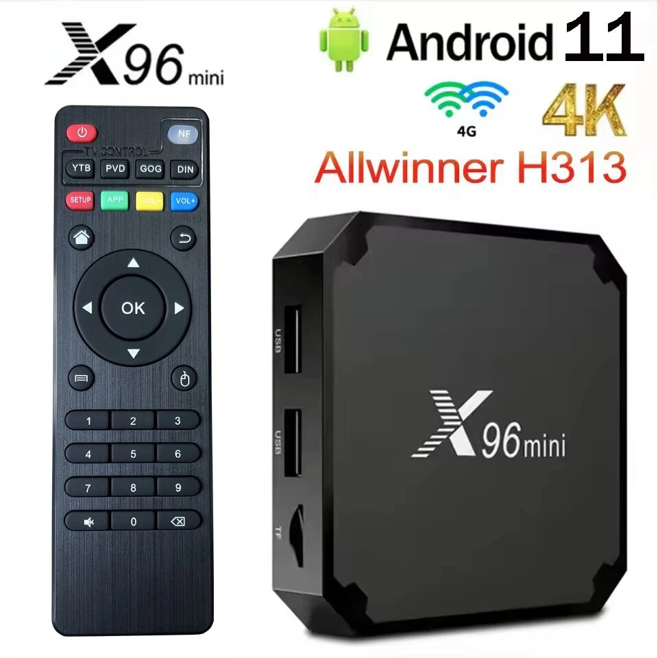 X96 Mini Android TV Box 2G 16G Черный — фото 1