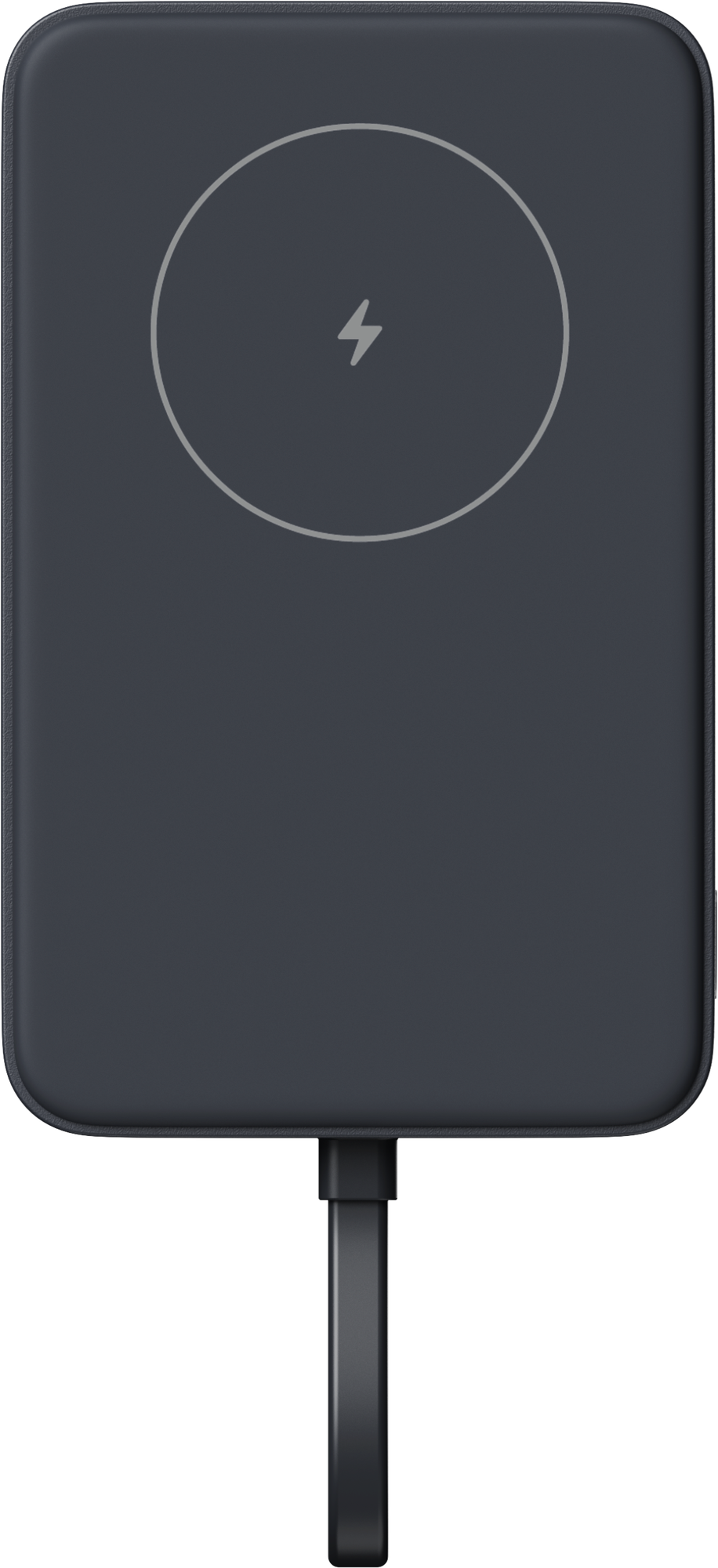 Внешний аккумулятор 33W Magnetic Power Bank Gray, 10000mAh, серый, с встроенным кабелем