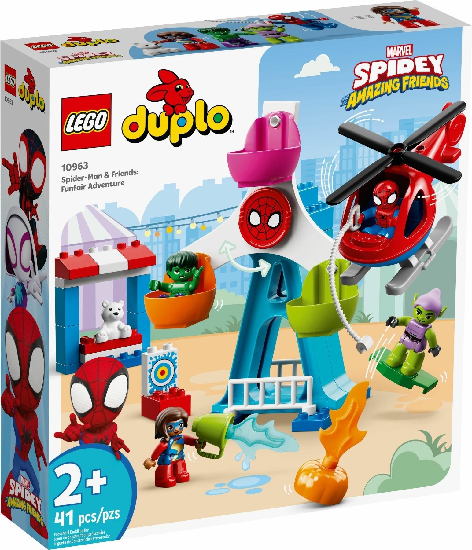 Конструктор LEGO DUPLO 10963 Человек-паук и его друзья - приключения на ярмарке