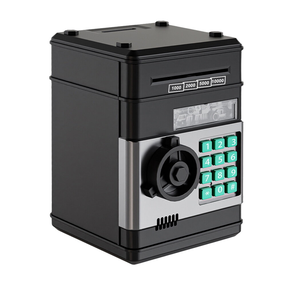 Копилка, электронный мини-банкомат, сейф для сбережений с паролем, наличные монеты, автоматическая прокрутка бумаги для мальчиков и девочек, детский сейф, идеальный подарок на день рождения