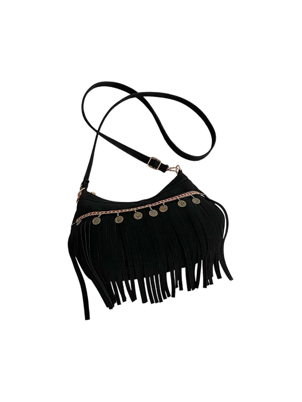 Современная сумочка Suedes с современными заклепками, эргономичная сумка для ношения через плечо, элегантная сумка через плечо для различных случаев.