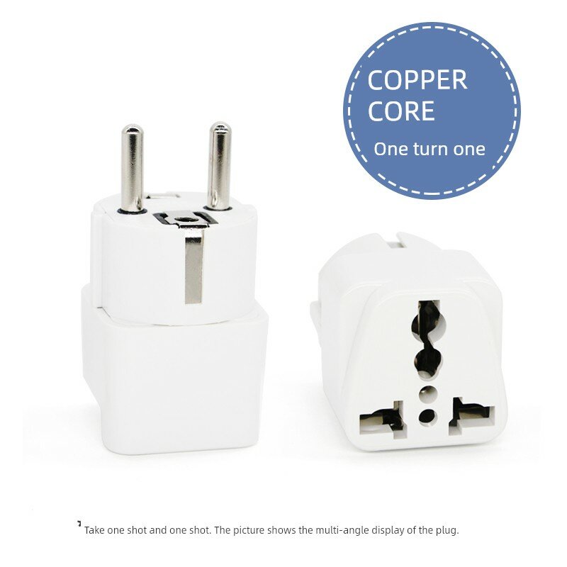 Вилка стандарта немецкого стандарта, переходная вилка европейского стандарта, двухконтактная трехконтактная зарядка