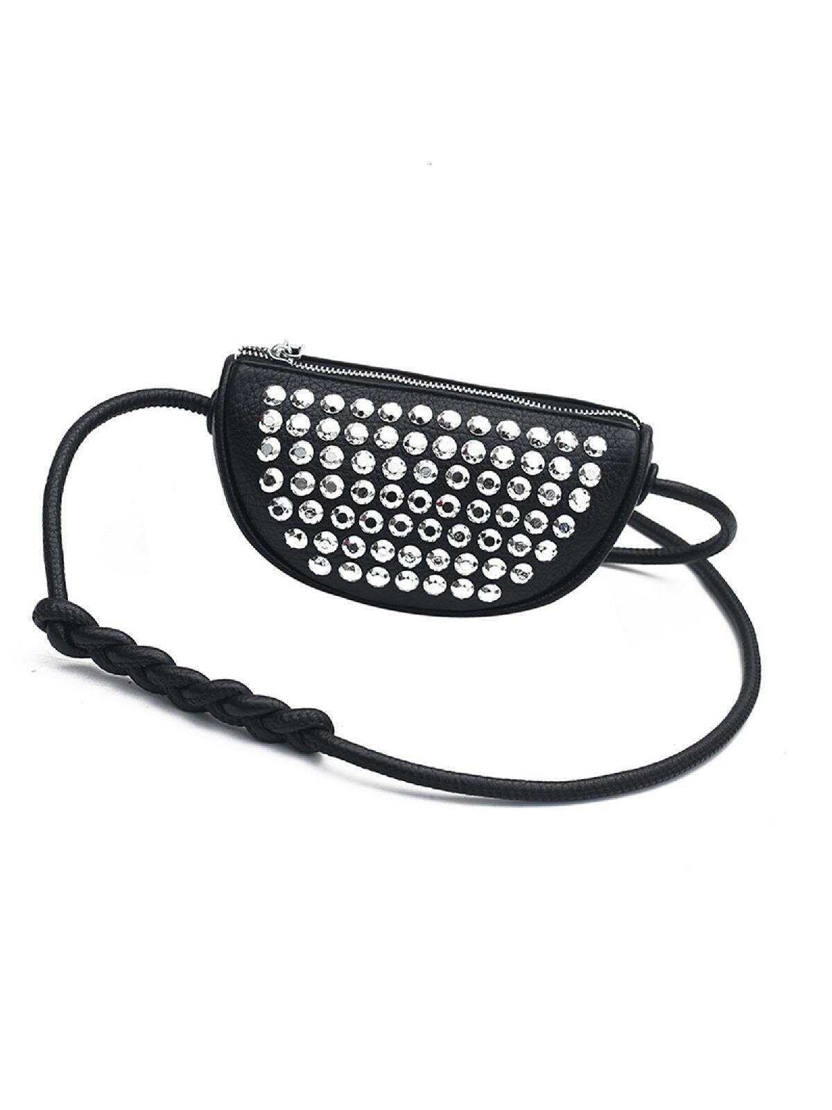 Модные женские сумки через плечо с заклепками PU1eatherHandbags, сумочка для подмышек, повседневные сумочки через плечо для повседневной носки