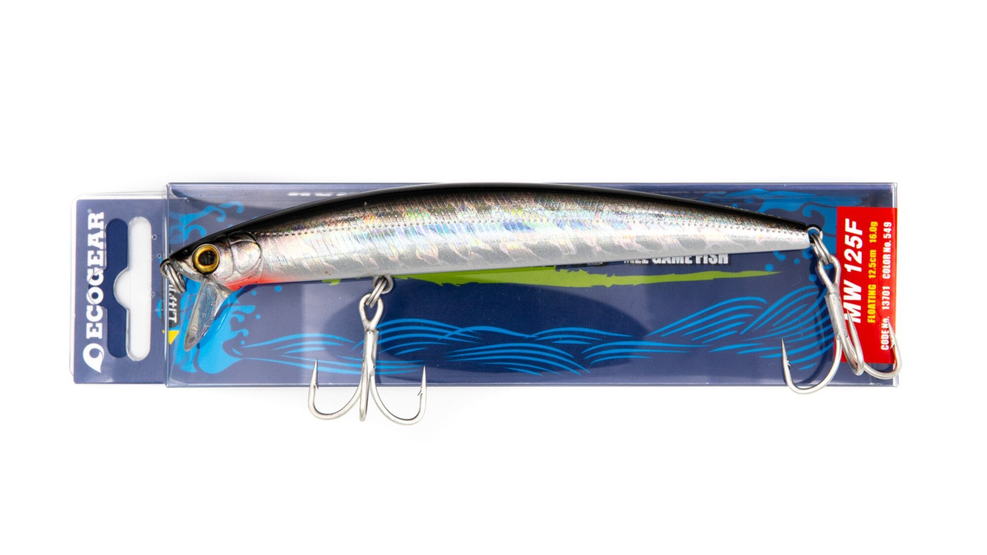 Воблер-минноу для рыбалки ECOGEAR MW 125F, вес 16 гр, цвет 549