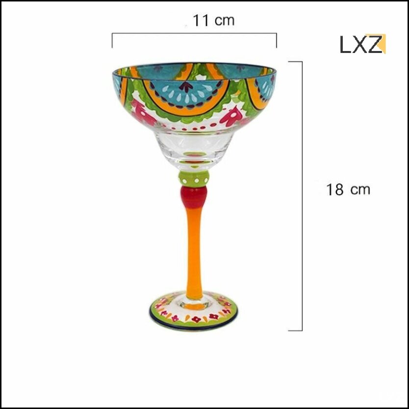 Эксклюзивная высокая кружка 270 мл из цветного хрусталя 11 на 18 см