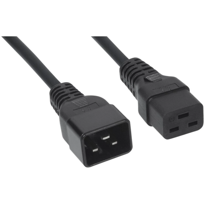 PC-IEC19-IEC20-3M Cabeus PC-IEC19-IEC20-3M Кабель питания IEC 320 C19 - IEC 320 C20 (3x1.5), 16A, прямая вилка, 3м