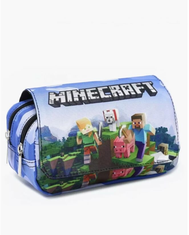 Пенал школьный Майнкрафт Царь горы (Minecraft)