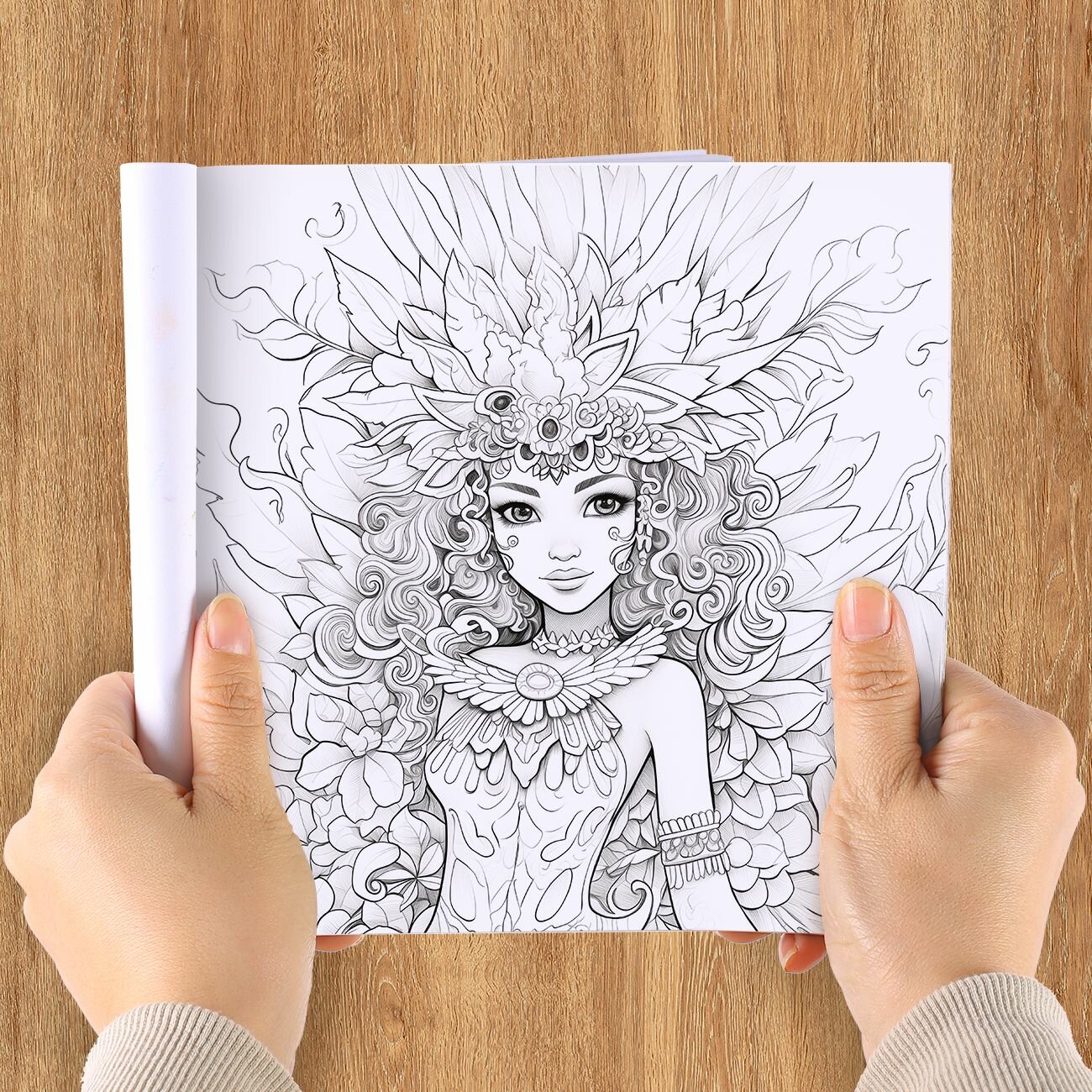 Книжка-раскраска цветочная фея, Альбом для рисования эльфы, высокое качество Книга каракулей 30 см*21 см, подходит для раскрашивания как взрослыми, так и детьми