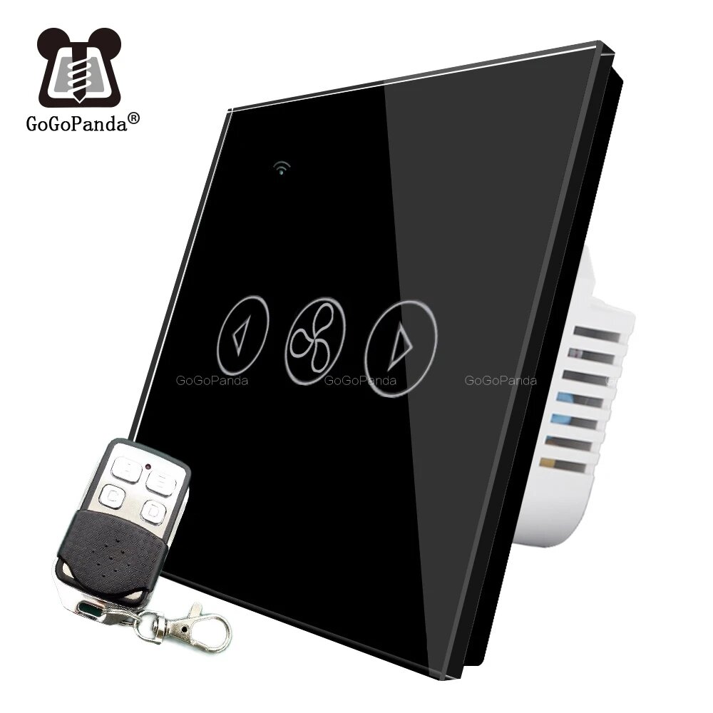 GoGoPanda WiFi сенсорный диммер для вентилятора 220В Black with remote