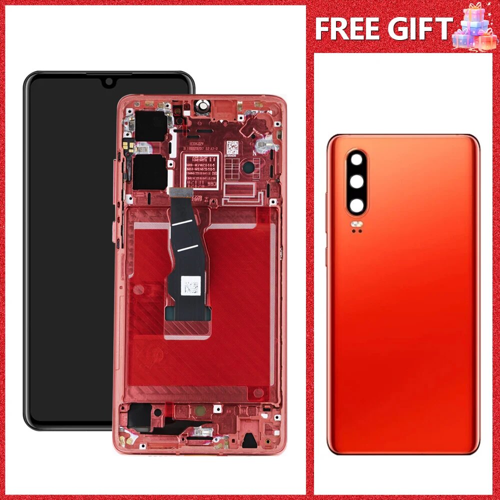 6,1-дюймовый AMOLED для Huawei P30, дисплей ELE-L29 ELE-L09 ELE-L04, дигитайзер сенсорного ЖК-экрана P30, запасные части в сборе OLED Red Kit