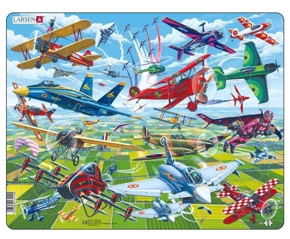 Пазл Larsen PG4 Самолеты 64 детали