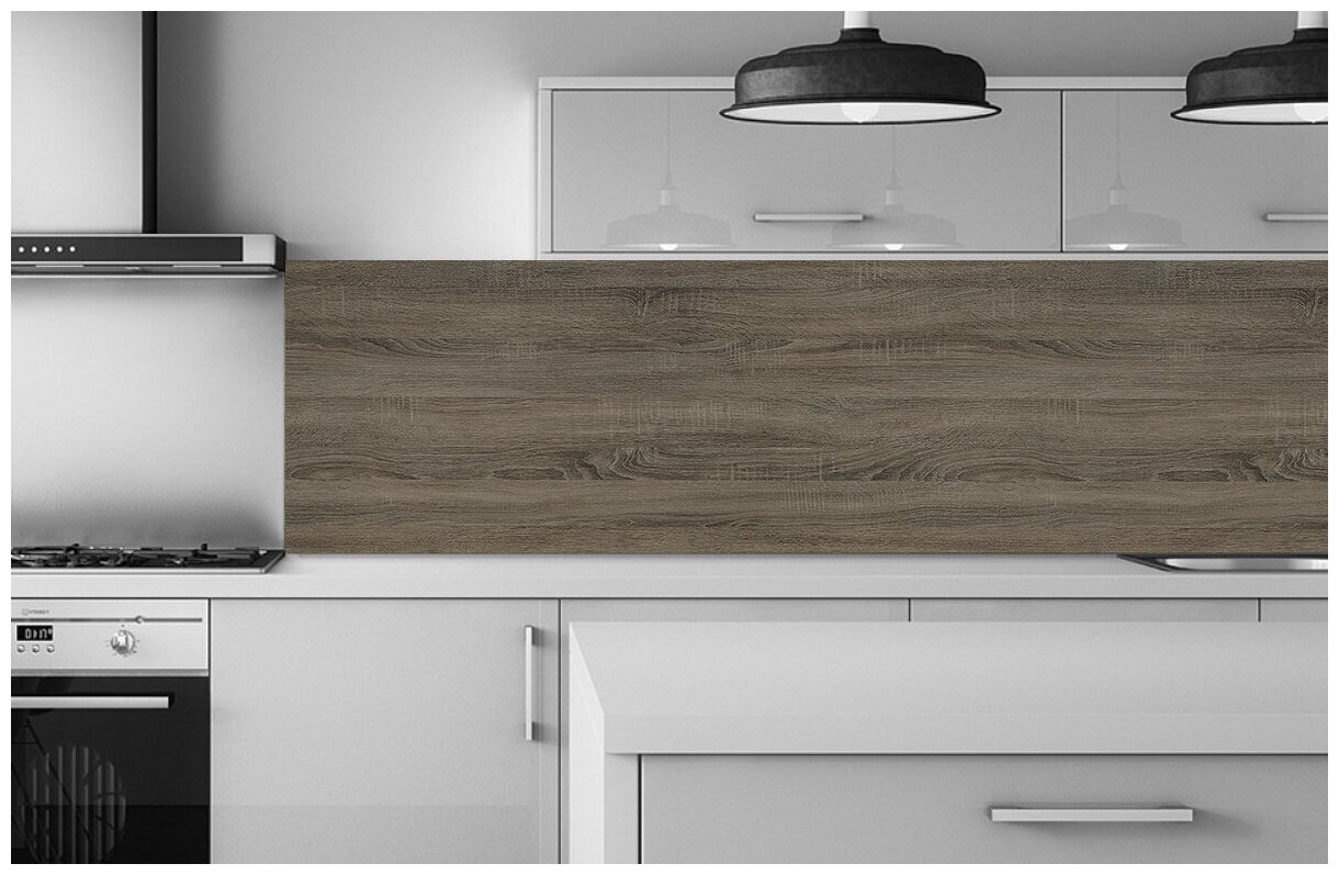 Кухонный фартук на стену "Скиф" 1600x600 мм. Цвет - Дуб ниагра