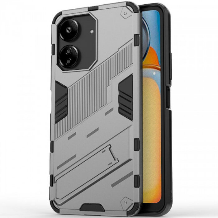 Megatron Противоударный чехол-подставка для Xiaomi Redmi 13C / Poco C65 4G с защитой камеры