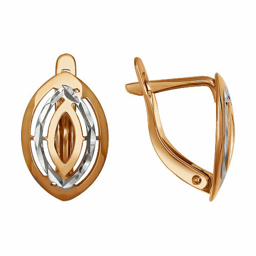 Серьги, золото, 585 проба
