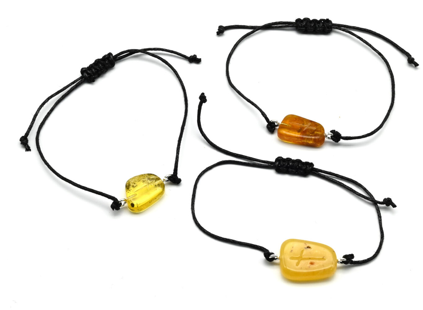 Браслет, янтарь