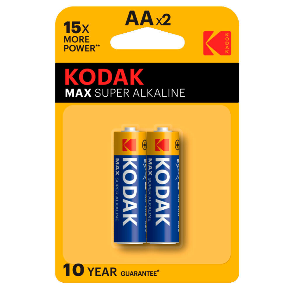 Батарейка Kodak Мax АА пальчиковая LR6 1,5 В (2 шт.) (Б0005131)