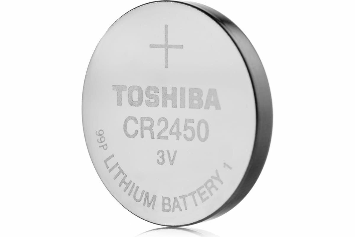Toshiba CR-2450 802450 литиевая батарейка для часов и гаджетов, долговечная надежная