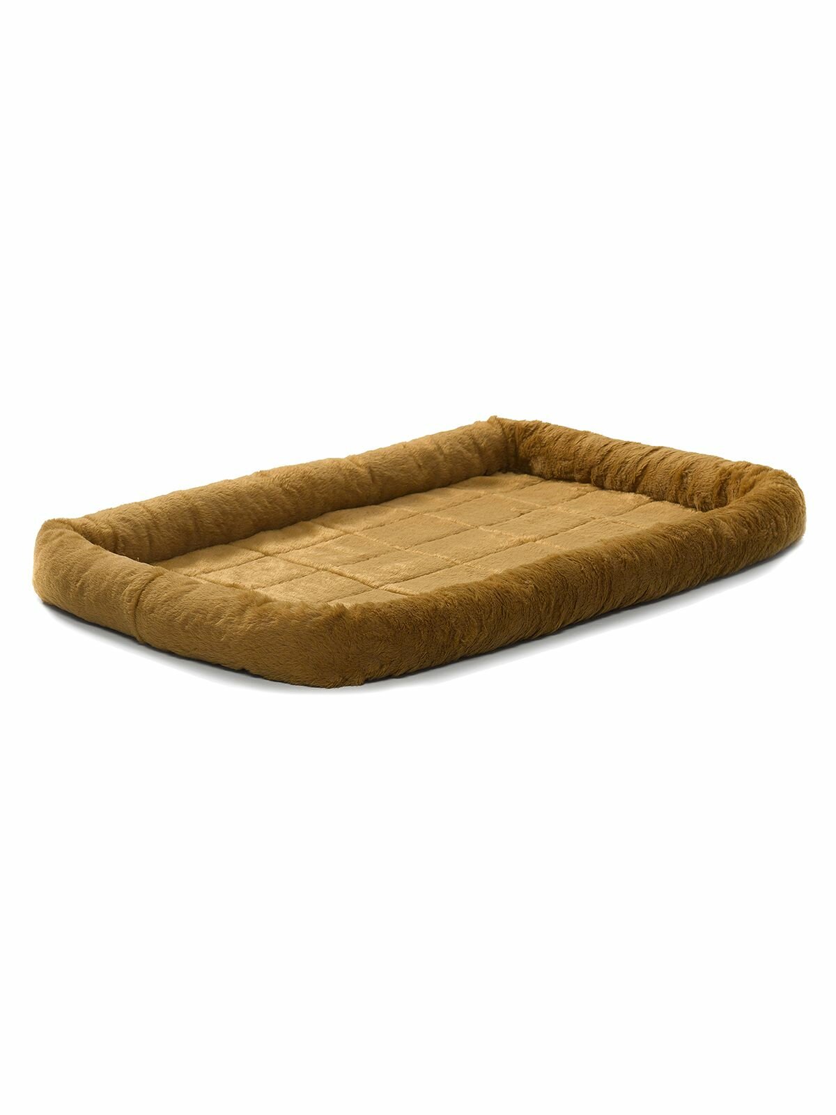 Лежанка MidWest Pet Bed для собак и кошек меховая 61х46 см, коричневая VLT-40224-CN