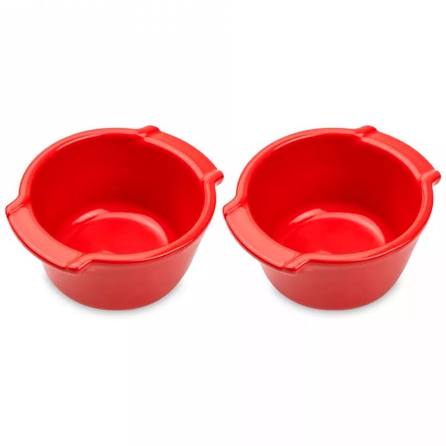 2 формы для запекания Peugeot Appolia Duo de ramequins en céramique rouge 61852