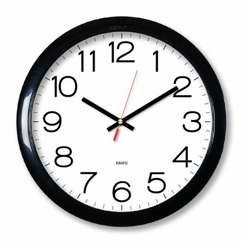 Настенные часы Бюрократ WallC-R78PN, аналоговые, черный