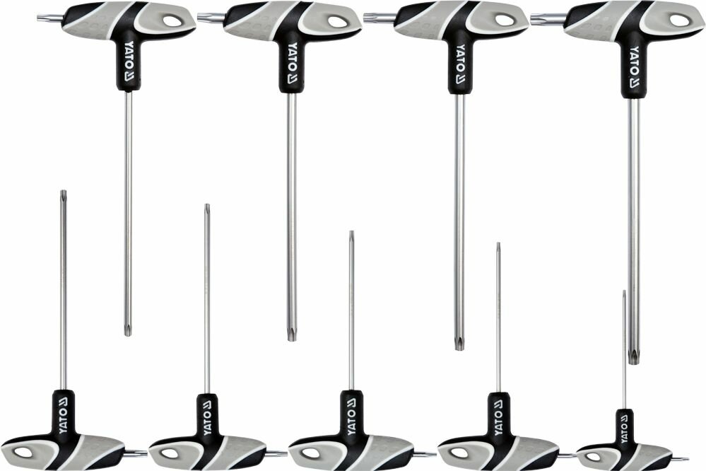 Набор ключей TORX с Т-образной рукояткой 9 предметов YT-05615