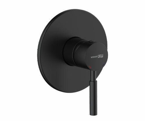 Смеситель для ванны и душа встраиваемый черный Gollach 3351 WasserKRAFT