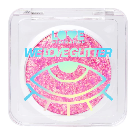 Глиттер для лица Love Generation We love glitter, тон 02 розовый, 1,8 г