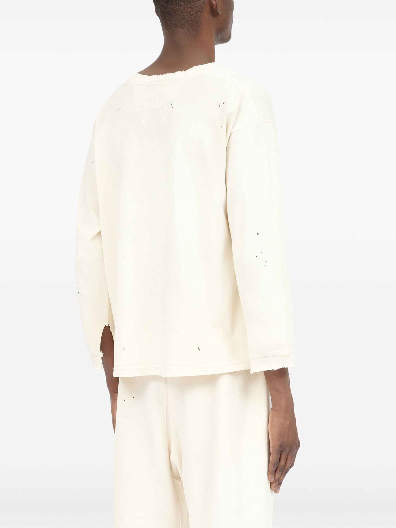 Толстовка Maison Margiela Handwritten, размер 42, , бежевый/белый — фото 1