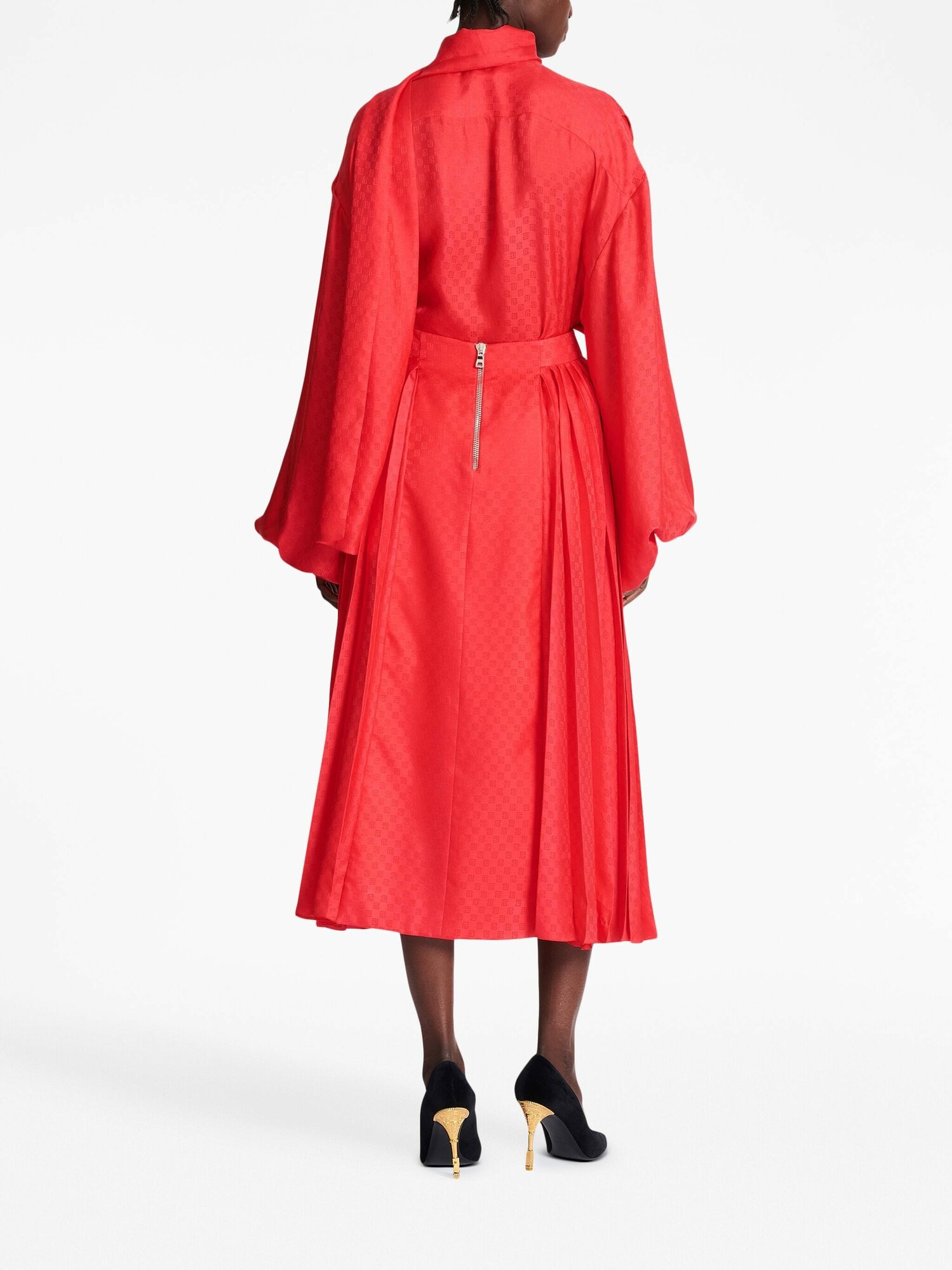 Юбка BALMAIN Mini Monogram, размер 34, pink — фото 1