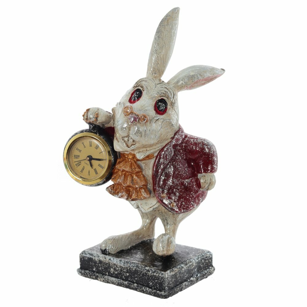 Статуэтка Кролик с часами, 13*12,5*26 см KSM-723191