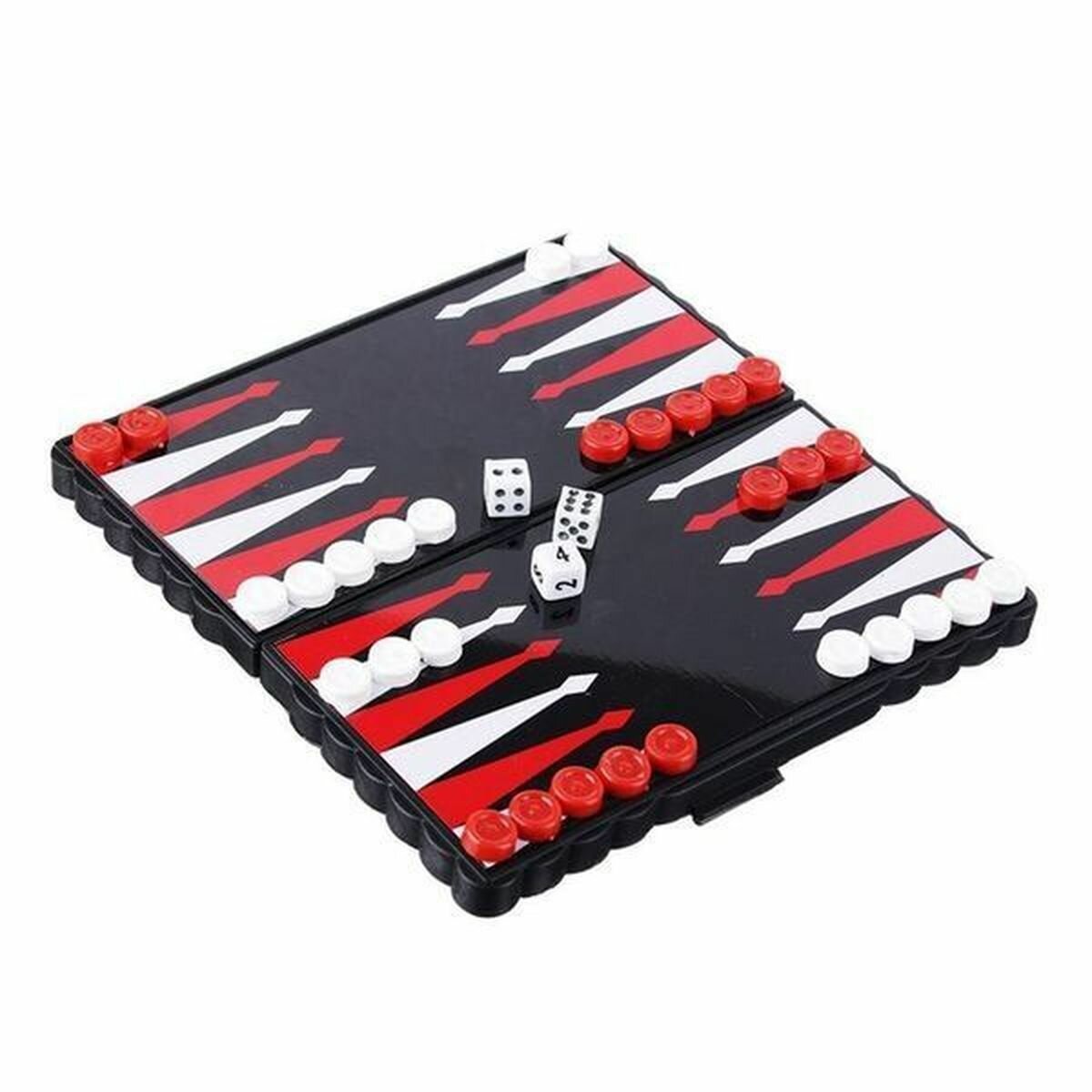 Нарды магнитные дорожные 13*13см (пластик, металл)