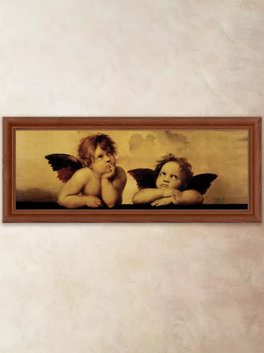 Картина художника на стену в раме большая Рафаэль ангел