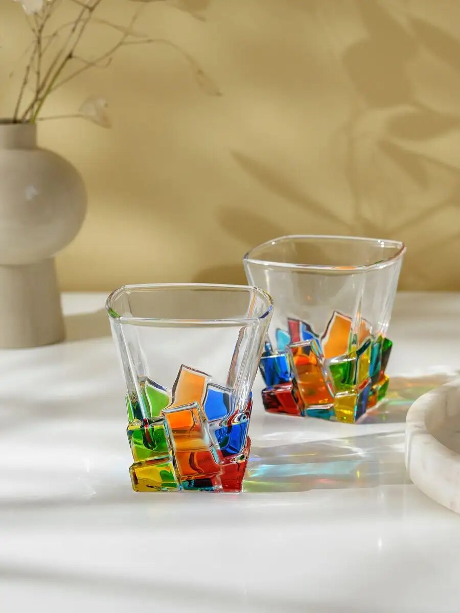 Цветные стаканы 2 шт 300 мл