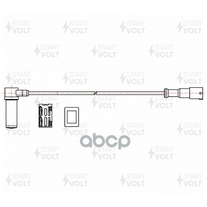 Датчик АБС JAC N120 КАМАЗ Компас-9 задний STARTVOLT STARTVOLT арт. VSABS0706