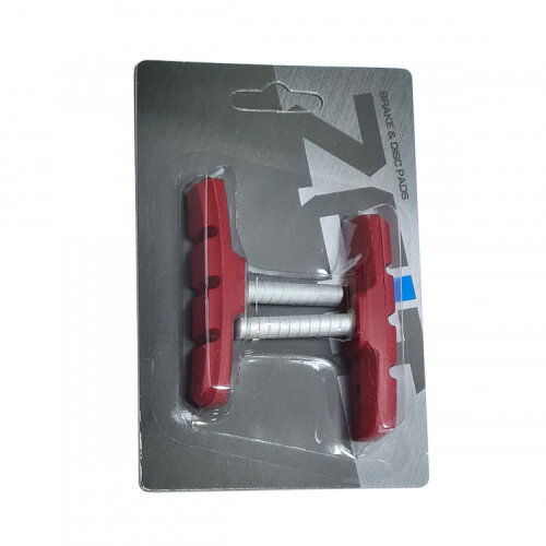 Колодки Zeit тормозные Z-101 для кантилеверных торм, 70мм, красные, (упаковка пакет)