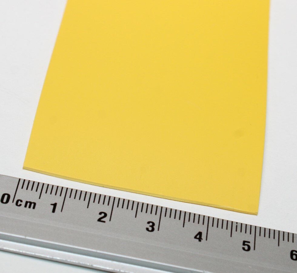 Лента термоусаживаемая с клеевым слоем ТЛК 50-0,8-5 желтая, 5 м, RUICHI