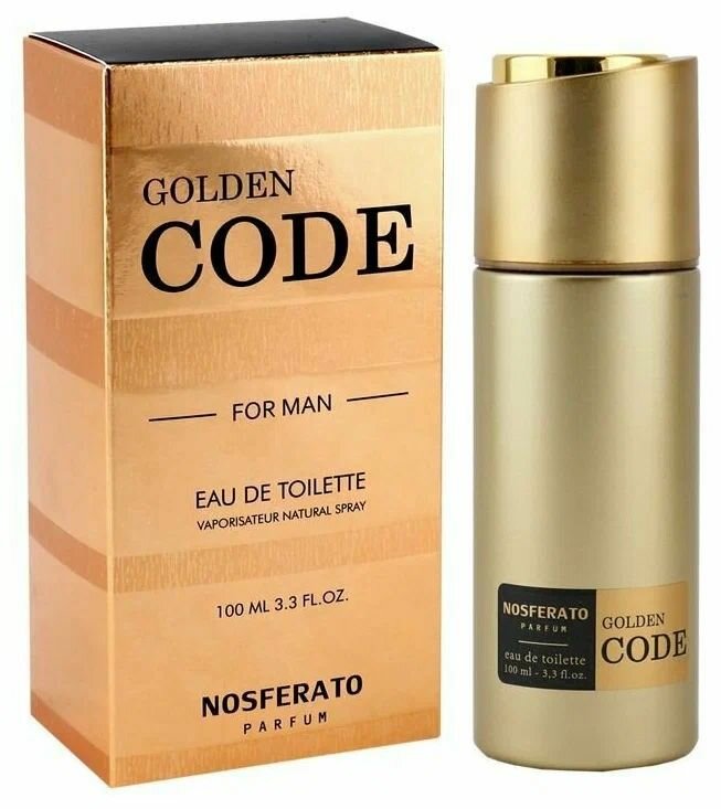 Туалетная вода Delta parfum Nosferato Golden Code, 100мл, мужская