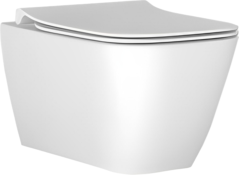 T533001 I life B Подвесной безободковый унитаз RimLS+, с крепежом WW966066 с сиденьем и крышкой Idea