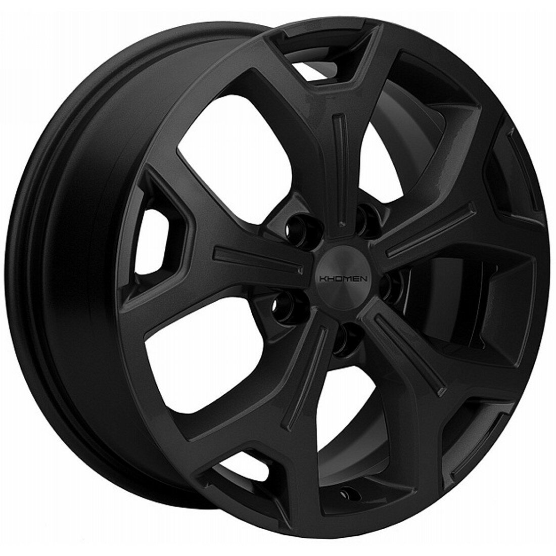 Колесный диск Khomen Wheels KHW1710(2) 6,5x17 5x120 ET60 65,1 Black литой для автомобиля